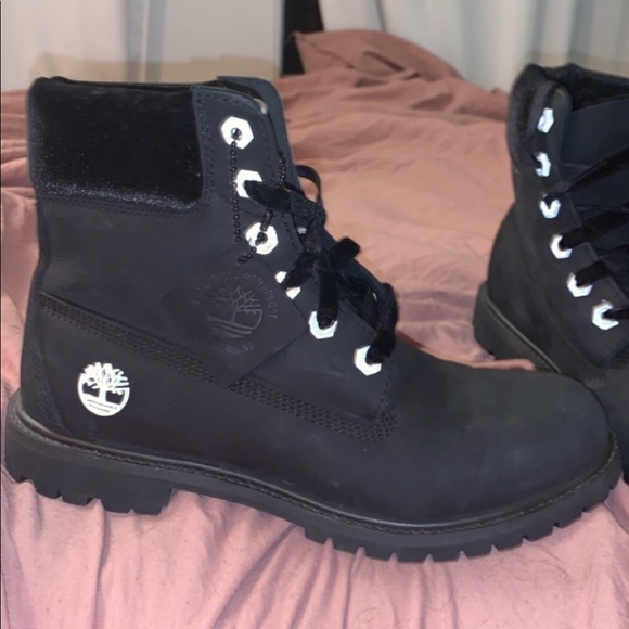 Timberland | Shoes | Timberland Boots With Velvet Detail | Poshmark